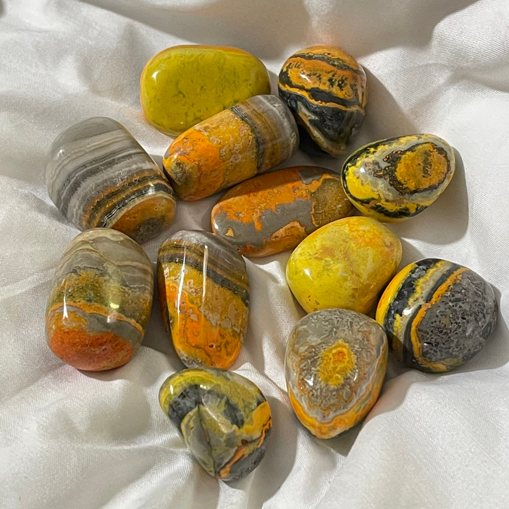 Bumblebee Jasper Tumblestones - High Grade – Crystals and Pearls Australia