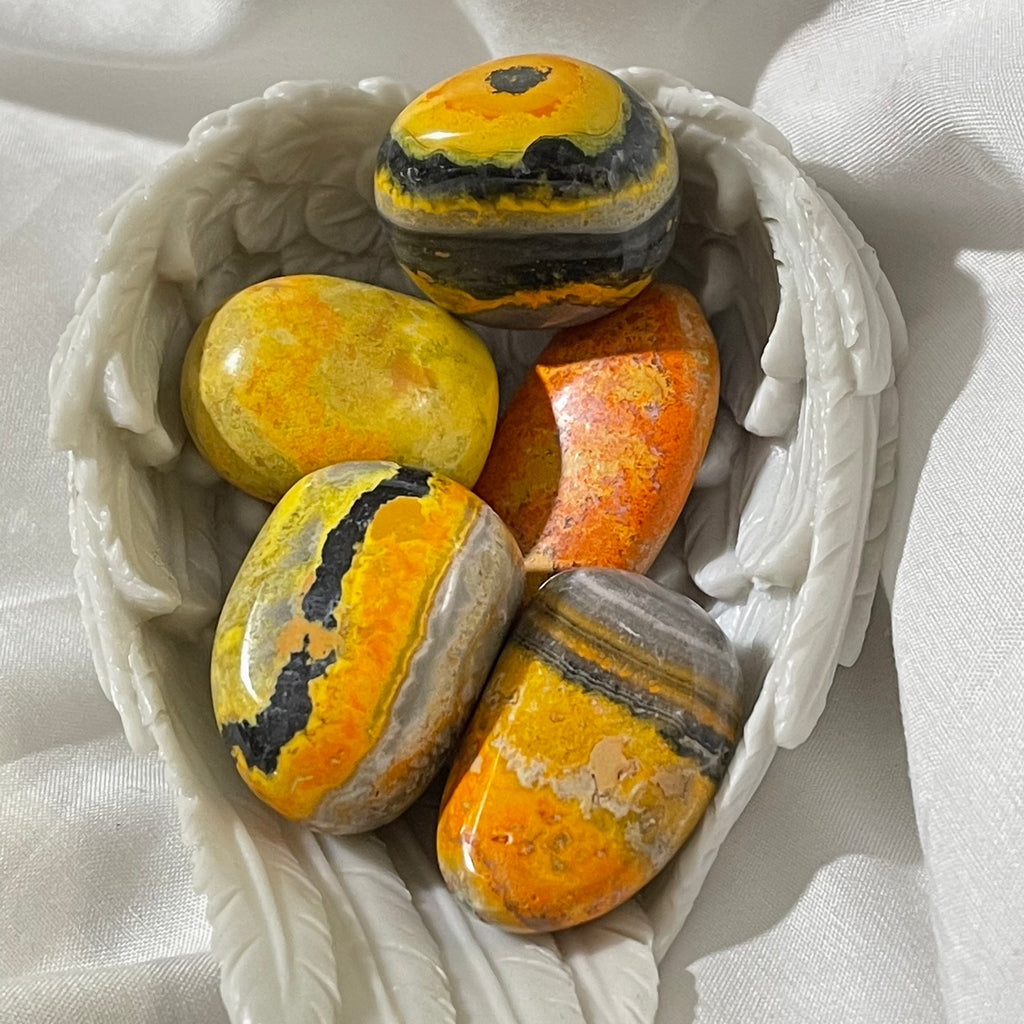 Bumblebee Jasper Tumblestones - High Grade – Crystals and Pearls Australia