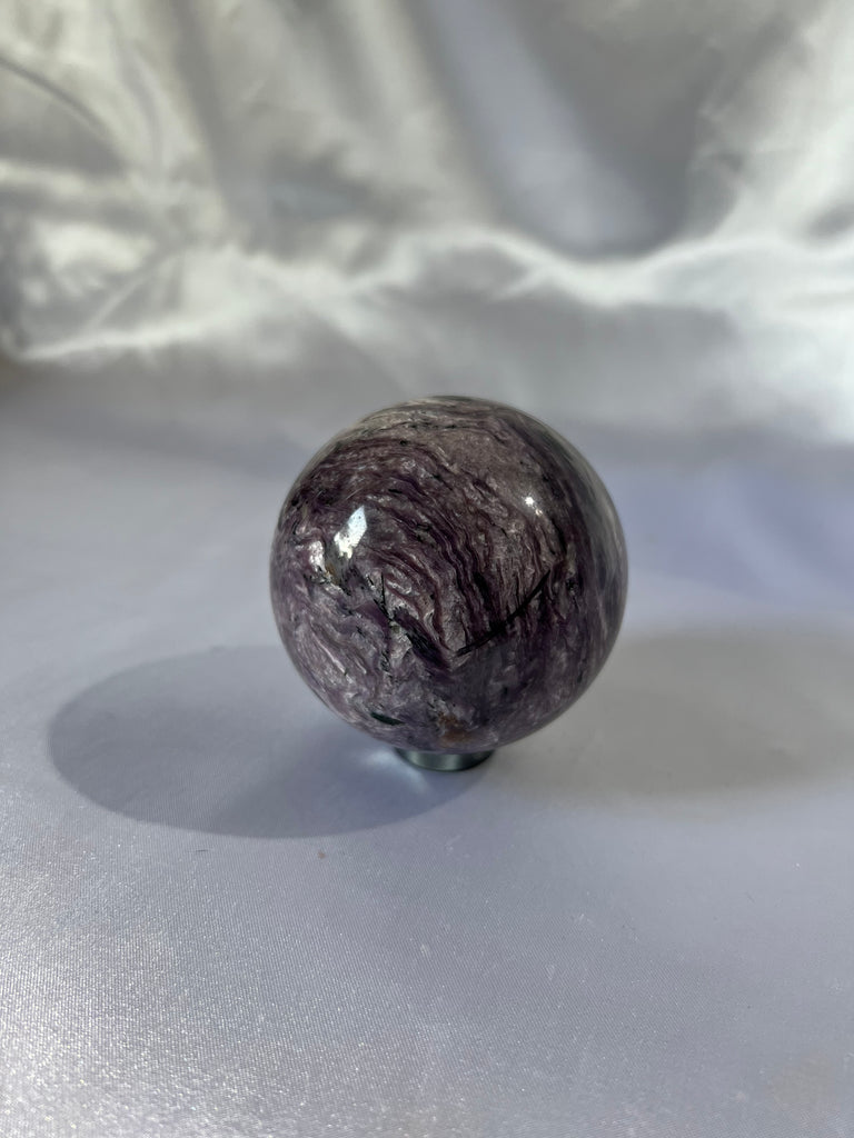 Charoite Sphere – Crystals and Pearls Australia