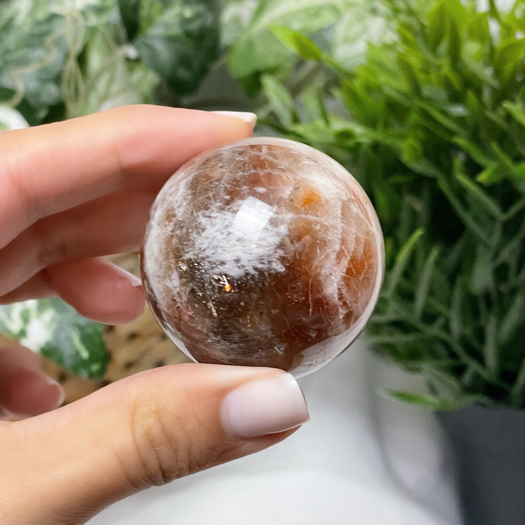 Rainbow Confetti Sunstone Tanzania | High Grade | Sphere – Crystals and ...