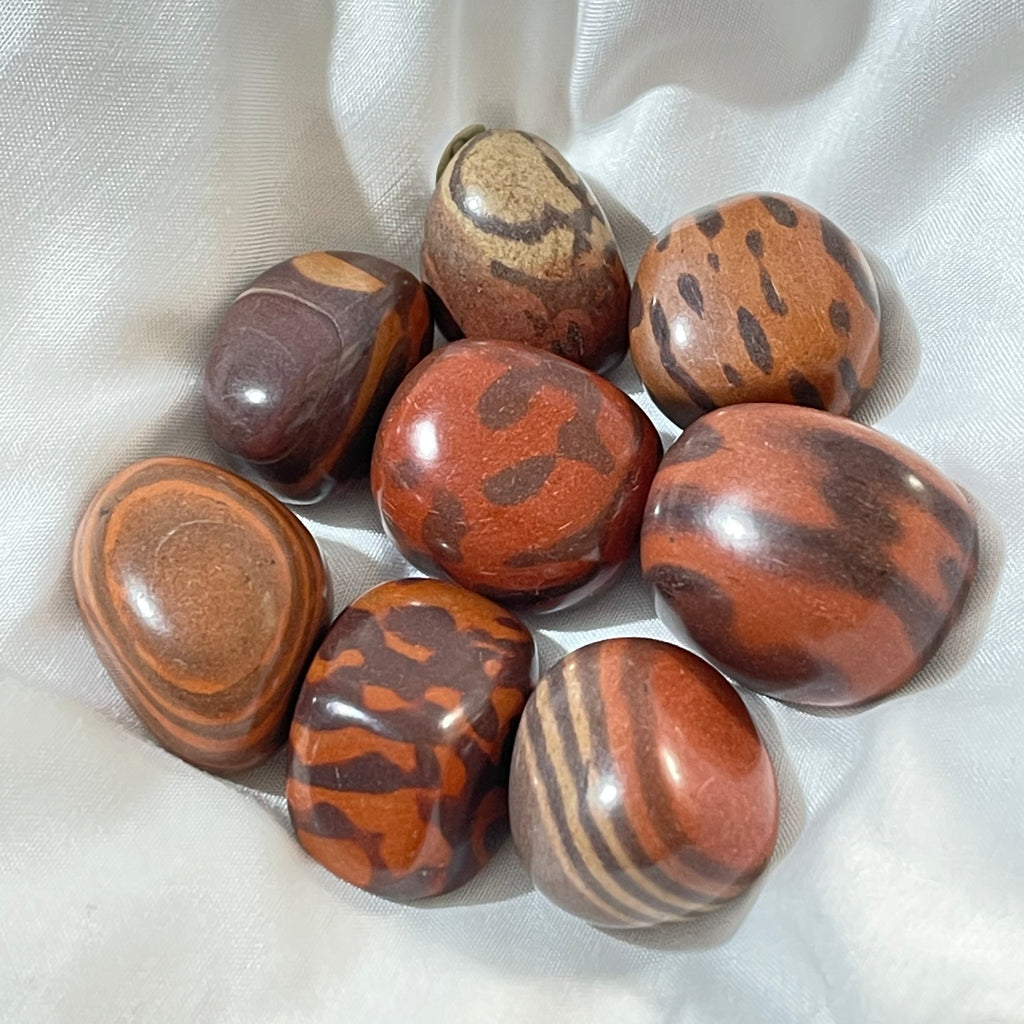 Australian Print Stone Jasper Tumblestones – Crystals and Pearls Australia