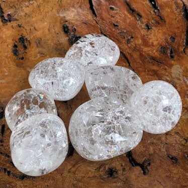 Fire & Ice Quartz Tumblestones – Crystals and Pearls Australia